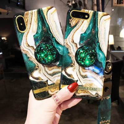 China Het gouden Geval van de Folie Elegante Marmeren Telefoon Antislag Beschermend Geval voor Iphone XS Te koop