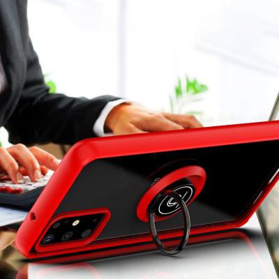 Cina Supporto girante del supporto della cassa del telefono del dito del PC di TPU per il Samsung Galaxy A42 in vendita