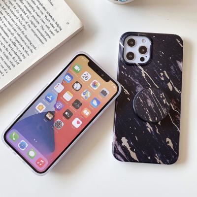 Cina Cassa protettiva dell'anti graffio del supporto dell'incavo di schiocco della cassa del telefono della presa del dito di TPU per Iphone 12 pro in vendita