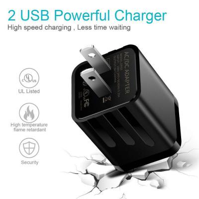 Cina L'adattatore del caricatore del telefono cellulare dell'ABS/si raddoppia adattatore di carico veloce della parete di USB per Samsung A21 in vendita