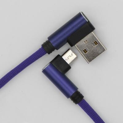Cina il telefono cellulare veloce della tassa 2.4A cabla la fibra Bent Adapter Game Partner materiale di 1m in vendita