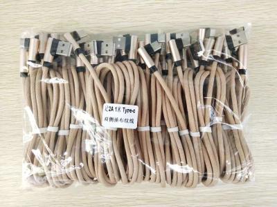 Cina il telefono cellulare veloce della tassa 2.4A cabla la fibra Bent Adapter Game Partner materiale di 1m in vendita