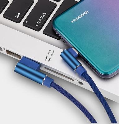Cina il telefono cellulare veloce della tassa 2.4A cabla la fibra Bent Adapter Game Partner materiale di 1m in vendita