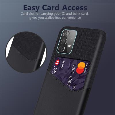 Cina Copertura mobile del titolare della carta della prova del graffio, cassa di cuoio del telefono di protezione di caduta dell'unità di elaborazione per Samsung in vendita