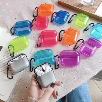 Cina Anti ciclo perso di Airpods di casi del peso leggero di colore della prova al neon protettiva dura del graffio in vendita