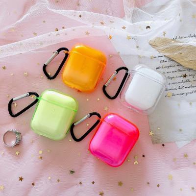 Cina Anti ciclo perso di Airpods di casi del peso leggero di colore della prova al neon protettiva dura del graffio in vendita