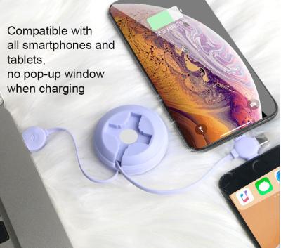 Cina il telefono cellulare 2.1A cabla 3 piani ritrattabili in 1 tipo di cavo di carico di USB micro caricatore di C in vendita