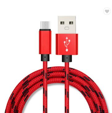 Cina sincronizzazione dei dati intrecciata di nylon micro di carico veloce 3ft del cavo di dati di 1m USB in vendita