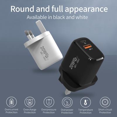 Cina Caricatore della parete di USB del porto del palladio UE 20W 2 dell'adattatore del caricatore del telefono cellulare di BiDa in vendita