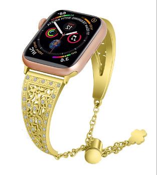 Cina Cinghia regolabile Crystal Metal Stainless Steel Material della banda dello Smart Watch di lunghezza in vendita