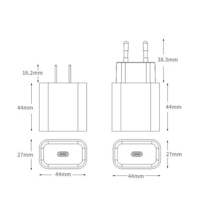 Cina l'adattatore del caricatore del telefono cellulare di 5V 3A per il CE ETL del palladio di Iphone Samsung Huawei 20W ha provato in vendita