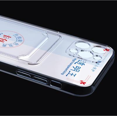 Cina Alte chiare casse molli del telefono di Tpu per Iphone pro Max Camera tasca di carta Anti-gialla protettiva di 6 7 8 x 11 12 in vendita