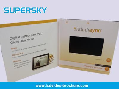 China 4 folleto video del LCD Digitaces del botón en venta