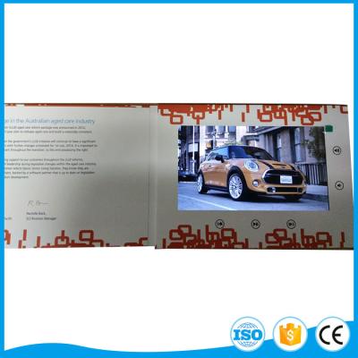 Cina Stampa di video carta a 5 pollici dell'opuscolo dell'affissione a cristalli liquidi per il regalo di promozione o di nozze di affari in vendita
