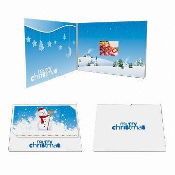 China Custom Video Invitation Card With Lcd Screen for sale