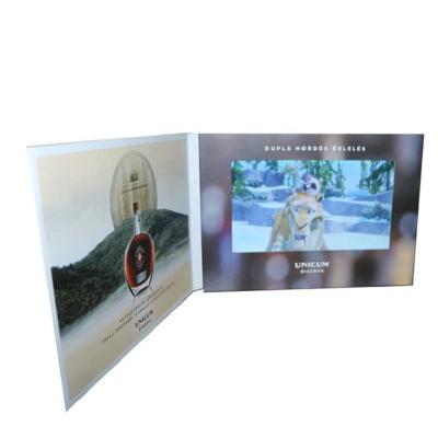 China Folleto video y tarjeta de vídeo del LCD para la publicidad, boda, cumpleaños en venta