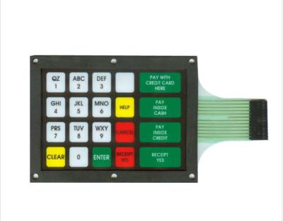 中国 多数の蝕知の金属のドームの膜スイッチ キーボード ISO14001 及び ROHS 販売のため