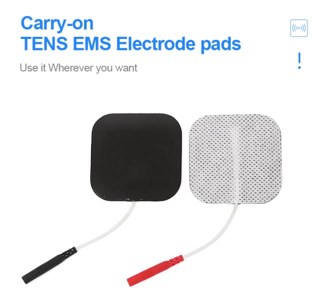 Close-up of electrode pad construction