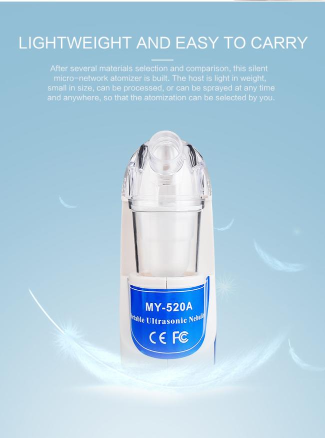 Portable ultrasonic nebulizer components