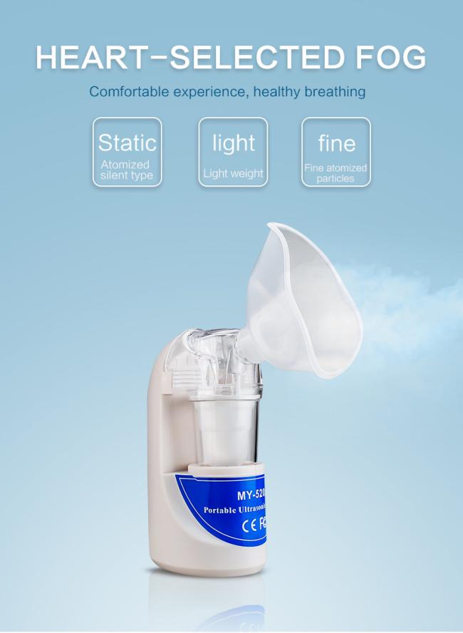 Portable ultrasonic nebulizer size comparison