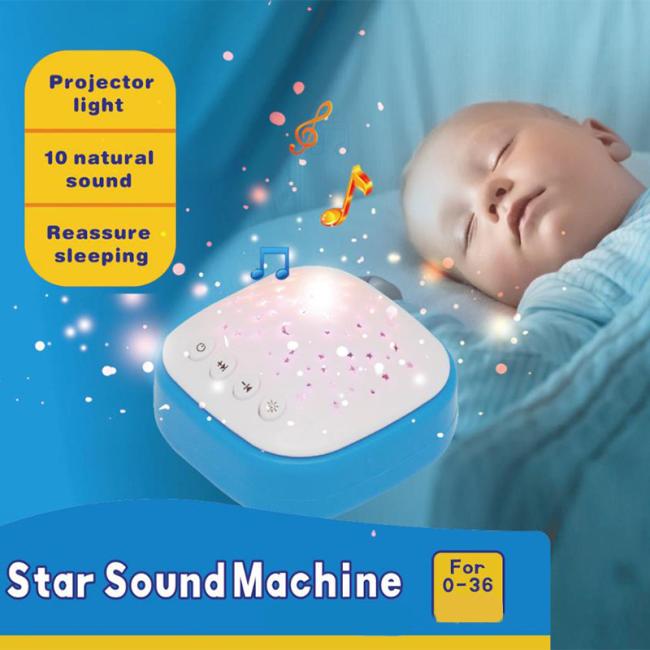 White noise machine side view showing sleek design