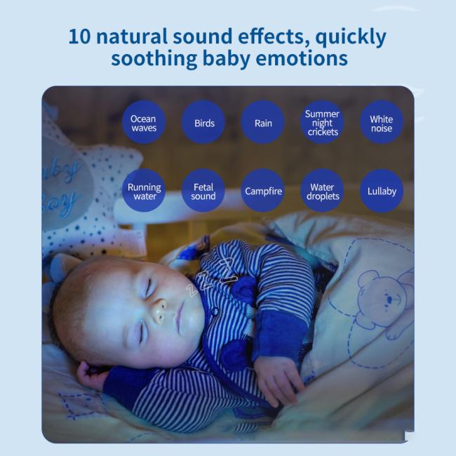 White noise machine top view with light adjustment feature