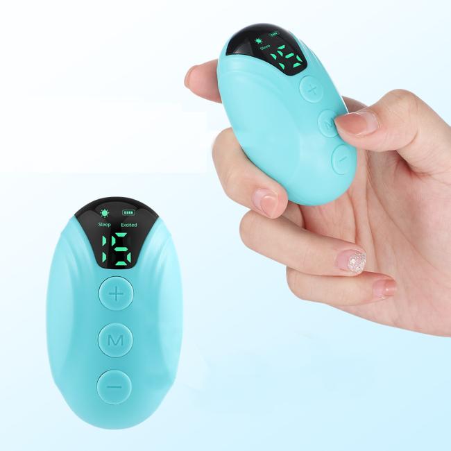 Close-up of sleep aid device controls