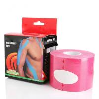 Quality PINK Color Kinesiology Tape Medical Muscle Tape 5cmx5m Reduce Pain CE ISO for sale