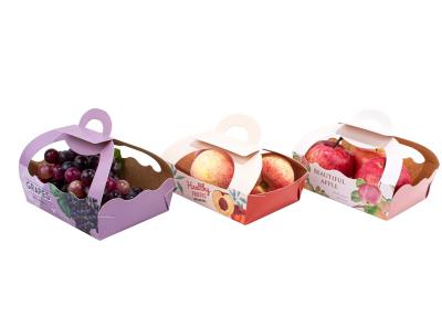 Cina Contenitori d'imballaggio di frutta e di verdura del cartone di UPACK 60gsm per l'uva delle mele in vendita