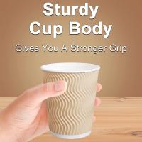 China 12oz 16oz Double Wall Disposable Coffee Cups with Custom Offset Printing for sale