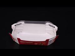 Anti Perma impermeabile al grasso sporca di rettangolo del contenitore di carta di contenitore di alimento per il ristorante