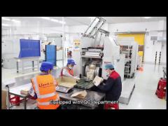Il cliente su ordinazione personale del regalo ha riciclato il grande sacchetto della spesa di carta dell'indumento di lusso con la maniglia