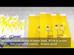 OEM che stampa il grasso resistente della carta kraft dell'olio impermeabile della borsa resistente