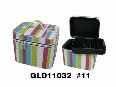 Cina OEM variopinto/ODM del quadrato del contenitore di gioielli delle piccole donne della maniglia lucida portatile in vendita