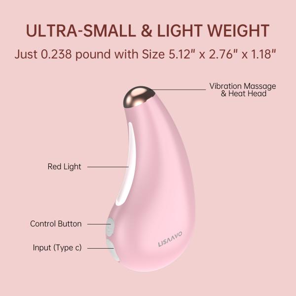 Quality Silicone Red Light Therapy Face Massager Vibration Eye Face Massager for sale
