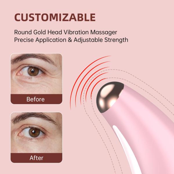 Quality Silicone Red Light Therapy Face Massager Vibration Eye Face Massager for sale
