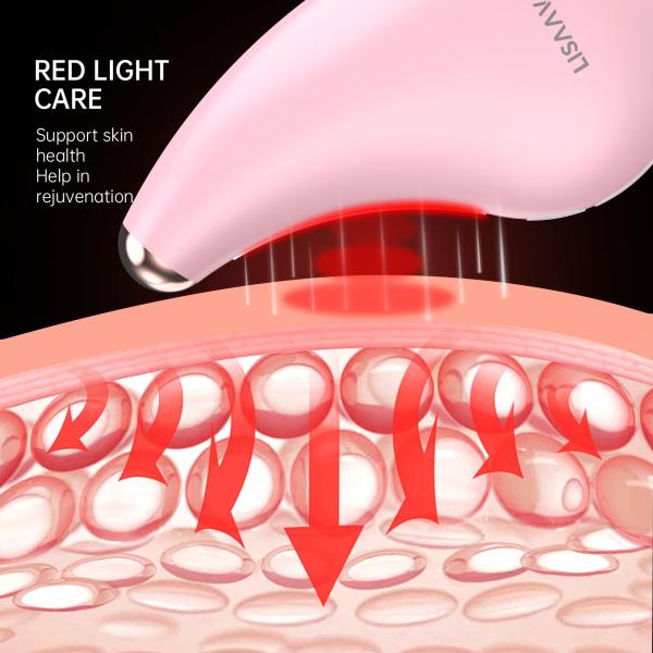 Quality Silicone Red Light Therapy Face Massager Vibration Eye Face Massager for sale