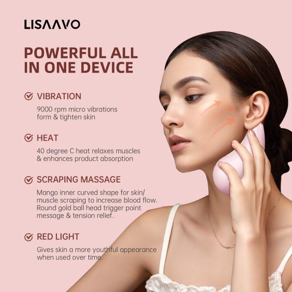 Quality Silicone Red Light Therapy Face Massager Vibration Eye Face Massager for sale