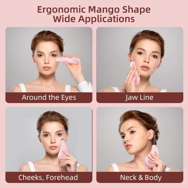 Quality Silicone Red Light Therapy Face Massager Vibration Eye Face Massager for sale
