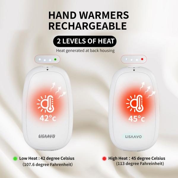 Quality 5200mAh LED Light Therapy Hand Warmer with Portable Power Bank Function for sale