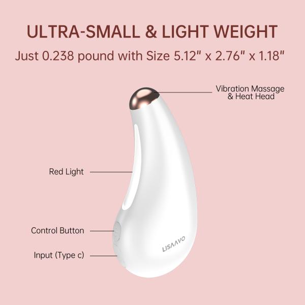 Quality Heating Vibration Facial Massager 5W Red Light Face Massager Tool Vibrating for sale