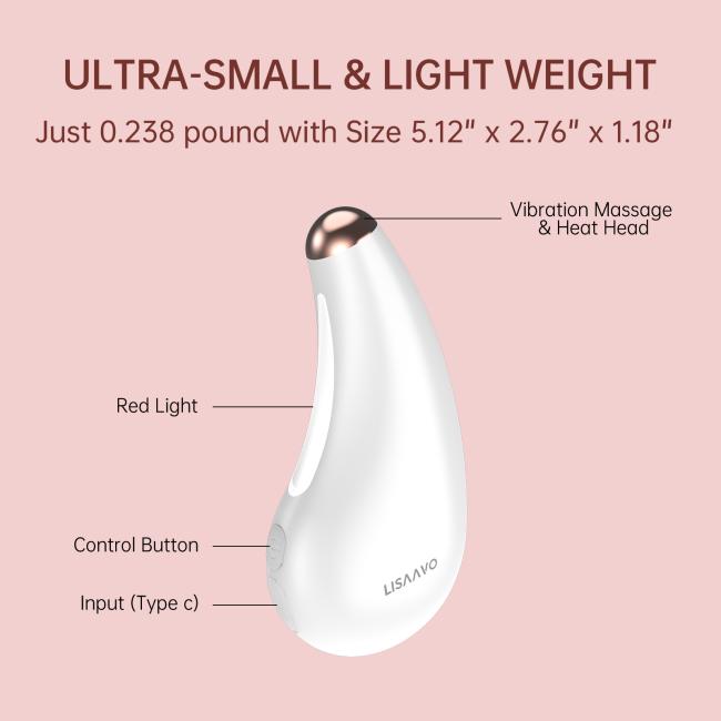 Heating Massager design features showing LED indicators