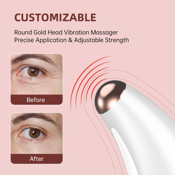 Quality Heating Vibration Facial Massager 5W Red Light Face Massager Tool Vibrating for sale