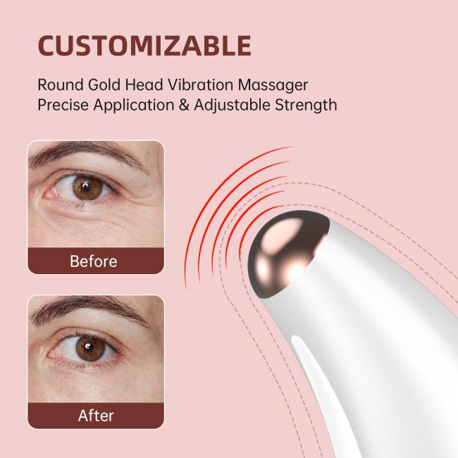 Close-up of Heating Massager gold-plated head