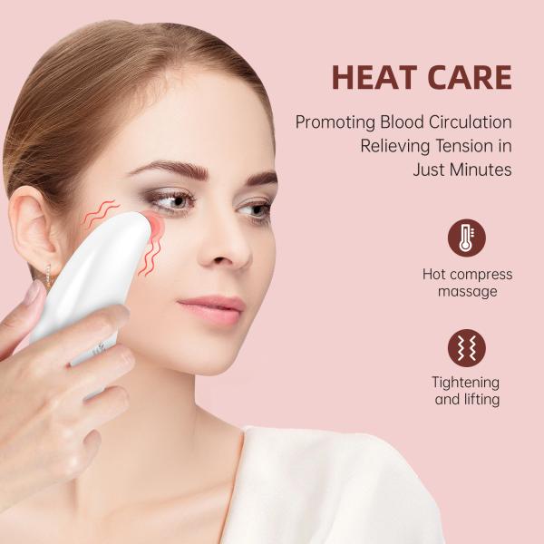 Quality Heating Vibration Facial Massager 5W Red Light Face Massager Tool Vibrating for sale