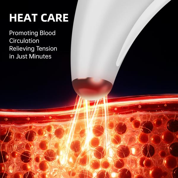 Quality Heating Vibration Facial Massager 5W Red Light Face Massager Tool Vibrating for sale