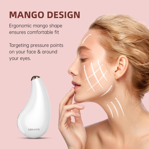 Quality Heating Vibration Facial Massager 5W Red Light Face Massager Tool Vibrating for sale