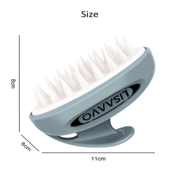 Quality Gray Interchangeable Scalp Scrub Brush With 3 Hardness Levels for sale