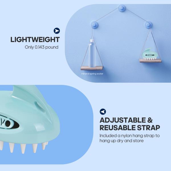 Quality Blue Easy Clean Scalp Massager With 3 Interchangeable Scrubbers for sale