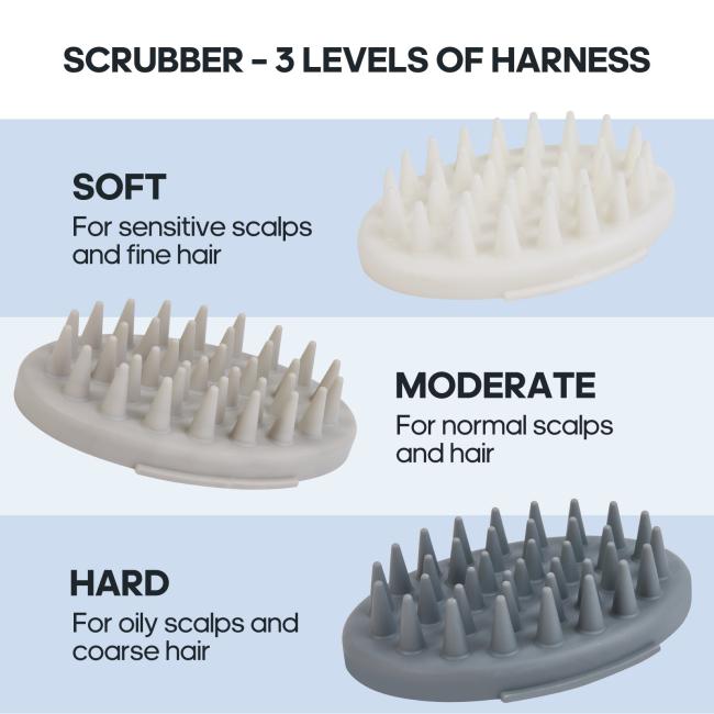 Close-up of scalp brush bristles